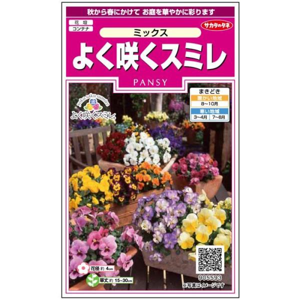 花径約4cmの中小輪でパンジーの華やかさとビオラの強さを併せもった品種です。コンパクトな草姿で花つきがよく秋から春まで咲き続けます。