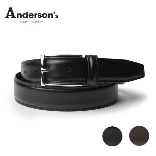 【商品コード】andersons-b【ブランド】ANDERSON'S / アンダーソンズ【モデル品番】A0014 PL01【素材】カーフレザー（仔牛革）【説明】ツヤを抑えた滑らかな表情が、派手さを排した知的な印象を演出。さらに、ベルトの端に...