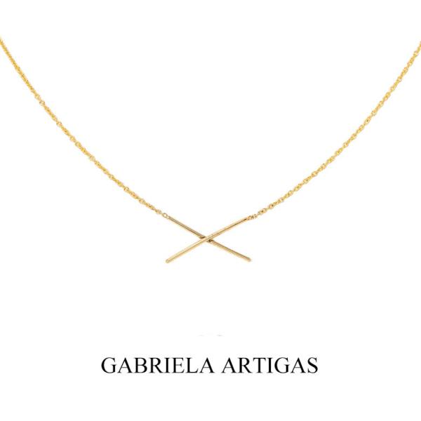 【BRAND】GABRIELA ARTIGAS / ガブリエラアルティガス【MODEL】X Necklace TR24【MATERIAL】Yellow Gold【Accessory】専用保存袋【Note】キズや汚れの付着を防ぐため、商品を袋...