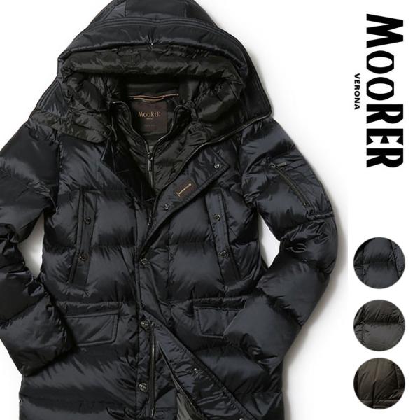 【Brand】MOORER / ムーレー【Article】GRIMA-SH【Material】表地：ナイロン100%裏地：ポリエステル50%、ナイロン50%袖裏：ナイロン100%パディング：ダウン95%、フェザー5%（ガチョウ）【Descr...