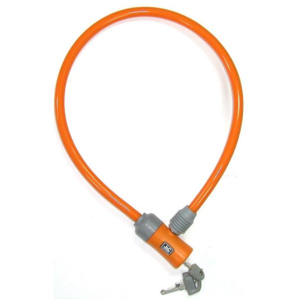 JC-023W シリンダー式ワイヤー錠ポップなカラーの5色展開。鍵：シリンダーキー2本サイズ：φ10mm×600mm※店頭と同時出品しておりますので、売り切れになる場合がございます。※メーカー側の仕様変更等により掲載内容と一部異なる場合がご...