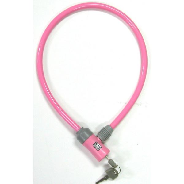 JC-023W シリンダー式ワイヤー錠ポップなカラーの5色展開。鍵：シリンダーキー2本サイズ：φ10mm×600mm※店頭と同時出品しておりますので、売り切れになる場合がございます。※メーカー側の仕様変更等により掲載内容と一部異なる場合がご...