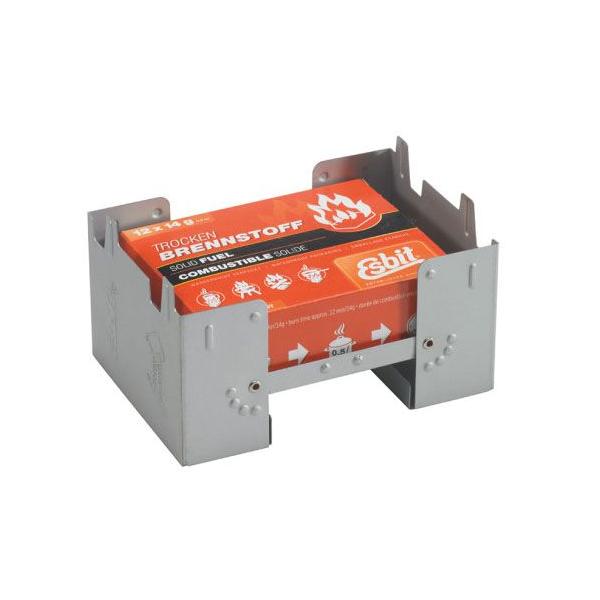 ■商品説明スタンダード、ミリタリーより二回り大きいポケットストーブです。少し大きな鍋も載せることが出来ます。■商品詳細サイズ(収納時):132×94×38mm重量:174g(固形燃料を除く）付属品:固形燃料ミリタリー14g×12 タブレット...