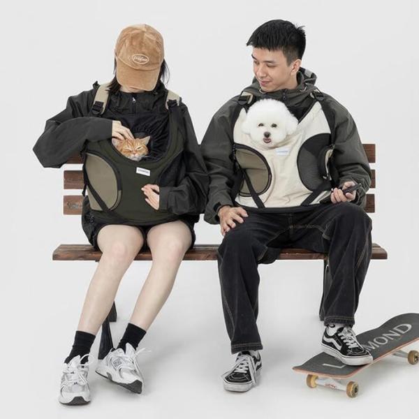 サイズ：長さ35cm×幅20cm×高さ36cm耐荷重：8.5kg人間工学に基づくデザイン：肩と腰への圧力を効果的に分散する広がったショルダーベルト、腰の両側に追加のパッドと調整可能なストラップを備えたキャリーバッグは、飼い主とペットの最大の...