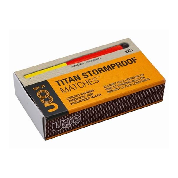 ストームプルーフマッチ25本がセットになった紙箱モデル。あらゆる状況下において火を得ることができるのでエマージェンシー用として、またカヤックなどのウォーターアクティビティにおいて心強いアイテムです。サイズ/ 105mm内容/ マッチ×25本...