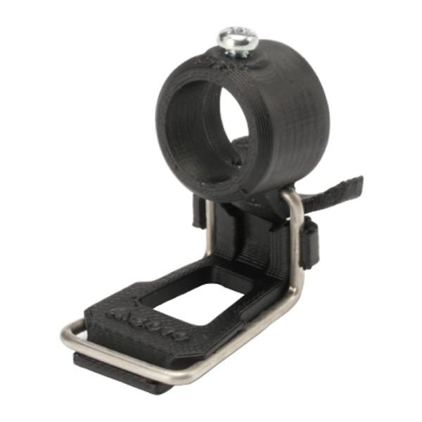 大きなレバーで点火をアシスト。ワンプッシュで点火しやすい。レギュレーターストーブ専用の点火スイッチ補助具です。取り付けは簡単。付けたままでもレギュレーターストーブの収納可能です。サイズ：幅22×奥行40×高さ40mm重量：約6g