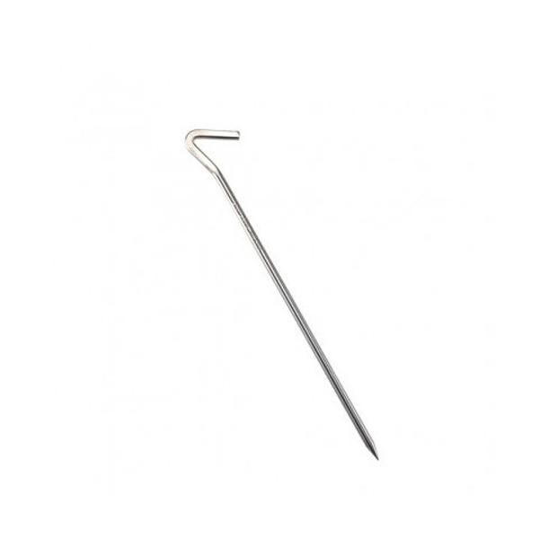 ステンレス製の強靭ペグ。鍛造タイプと比べて強くて軽量！そして錆びにくい！石の多い地面でも打ち込みやすい。コンクリートブロックを打ち抜いても曲がらない強靭性。パワーペグSUS 300は長さ30cmでタープの設営にオススメです。サイズ / 約φ...