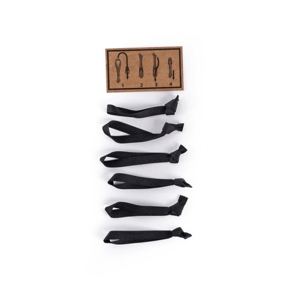 カスタマイズ用ウェビング・ジッパープル6個セット。キット内容ウェビングジッパープル6本