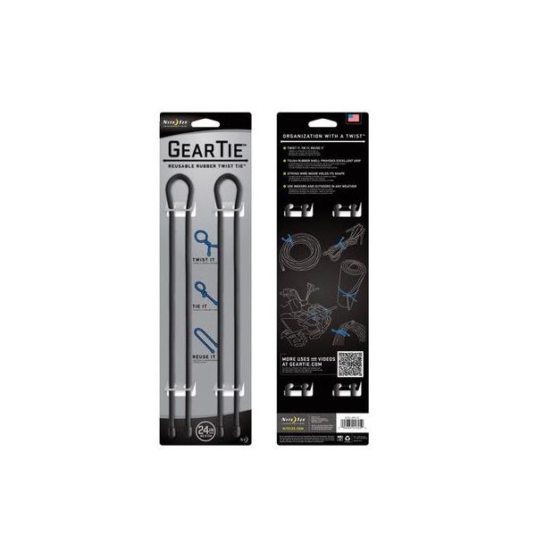 ■【商品説明】GEARTIE　24インチギアタイ24はロングサイズ。ウェアやシューズをかけてぶらさげたり、日曜大工中の道具のフックにしたり、と大きなサイズを生かして活躍してくれます。ロープやマットをまとめておく結束具としても優秀。ねじってま...