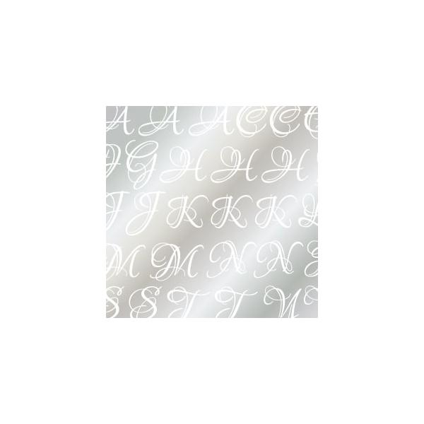 『商品情報』カラー：ガラス用ホワイト印刷範囲：縦20cm×横26cm推奨焼成温度：550度参考：全て大文字 (縦1.5〜2.5cm×横2cm)1個…B・D・G・O・P・Q・V・W・X・Z5個…C・E・F・L・U7個…A・H・I・J・K・M・...