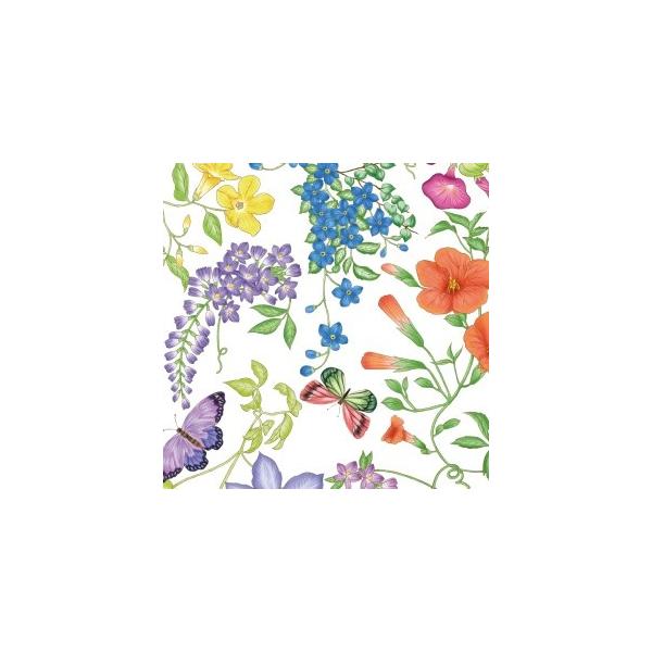 『商品情報』規格：A3印刷範囲：縦26cm×横40cm推奨焼成温度：800度ちょうちょの大きさ約4.7cmを参考にしてくださいませ。『商品紹介』色とりどりの鮮やかな花々とバタフライの姿が生き生きと描かれた、BRILLIANT　FLOWERボ...