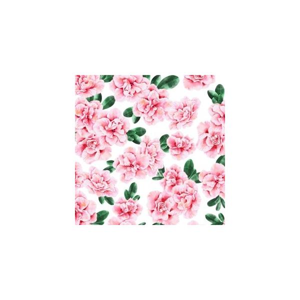『商品情報』規格：A3印刷範囲：縦26cm×横40cm推奨焼成温度：800度一つのお花の大きさ：最大約4cm『商品紹介』ピンクの薔薇が華やかに舞い踊る、花柄のポーセリンアート転写紙です。花びらの一枚一枚が美しいグラデーションになっているので...