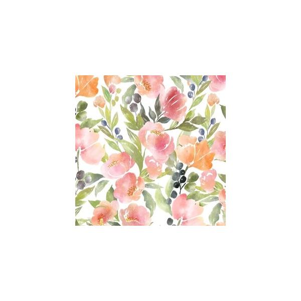 『商品情報』規格：A3印刷範囲：縦26cm×横40cm推奨焼成温度：800度『商品紹介』淡いパステルカラーと、女性らしく可憐な花柄が印象的な、ポーセリンアート転写紙です。暖かみがあり、上品なタッチは、まるで満開の花園に迷い込んだかのよう。総...