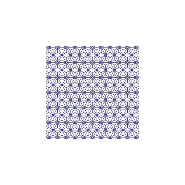 『商品情報』カラー：ロイヤルブルー規格：A4印刷範囲：縦18cm×横26cm推奨焼成温度：800度『商品紹介』和風テイストを感じさせる、落ち着いた六角形の幾何学模様が特徴の個性的な一枚を、ロイヤルブルーのシックで渋めなカラーで表現したASA...