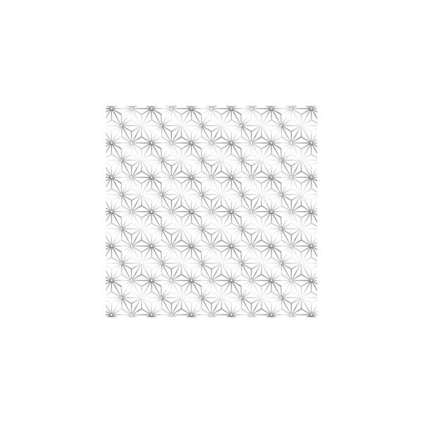 『商品情報』カラー：メタリックシルバー規格：A4印刷範囲：縦18cm×横26cm推奨焼成温度：800度電子レンジ：可『商品紹介』落ち着いた六角形の幾何学模様が特徴の個性的な一枚を、メタリックシルバーで表現した、ASANOHAボーセリンアート...