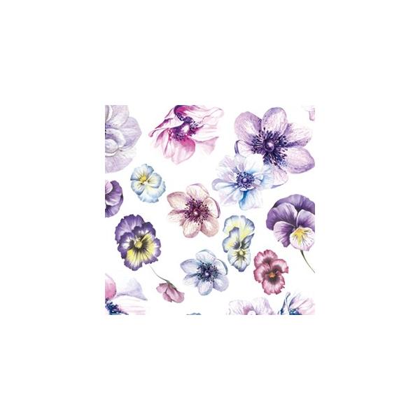 『商品情報』規格：A4印刷範囲：縦26cm×横18cm推奨焼成温度：800度お花の大きさ：約2.0cm〜最大約5.0cm『商品紹介』淡いタッチの水彩でキュートに描きあげられた、アネモネとパンジー。一つ一つのお花のグラデーションが本物さながら...