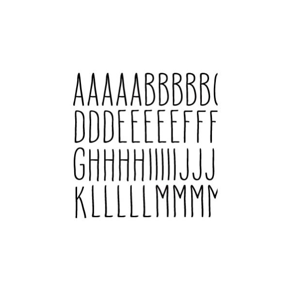 『商品情報』規格：A4印刷範囲：縦18cm×横26cm推奨焼成温度：800度『商品紹介』手書き風アルファベットのポーセリンアート転写紙です。あえて少しだけクセをつけた文字にすることで、暖かみのある仕上がりになっています。カラーはブラック、ラ...