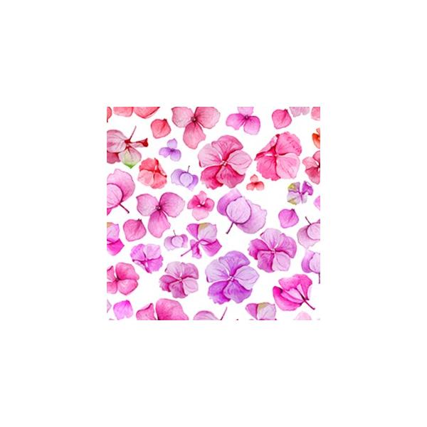 『商品情報』カラー：ピンク規格：A4印刷範囲：縦18cm×横26cm推奨焼成温度：800度参考：お花の横幅最大約5cmとなります。『商品紹介』水に浮かんだアジサイの花びらをイメージした「WATER HYDRANGEA(ウォーターハイドランジ...