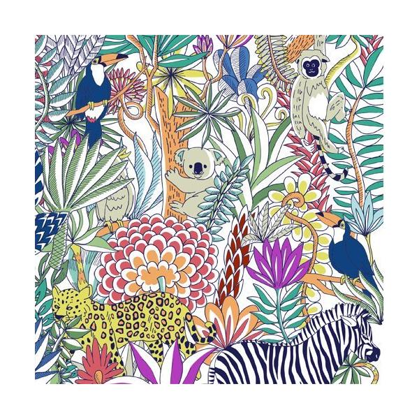 『商品情報』カラー：その他規格：A3印刷範囲：縦26cm×40cm推奨焼成温度：800度『商品紹介』カラフルでヴィヴィッドな色味を使って描いた、生き生きとした植物や花々の中に動物達が溶け込んでるファッショナブルでおしゃれ感漂う転写紙。コアラ...