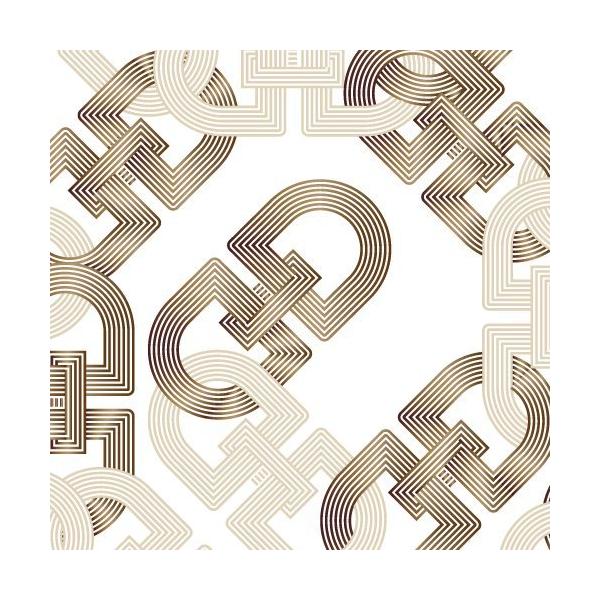 『商品情報』カラー：ブライトゴールド×ベージュ規格：A3印刷範囲：縦26cm×横40cm推奨焼成温度：800度※電子レンジ：可【ABOUT PRODUCT】既存の人気柄にニューカラーが加わりました！チェーン柄をブライトゴールドとベージュの2...