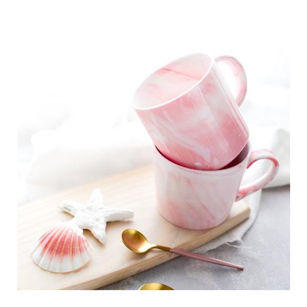 『商品情報』★マーブルマグ高さ：約8.3cm直径（底）：約8.4cm直径（口）：約10.0cm容量：満水約380ml★マーブルマグ(ストレート)高さ：約8.7cm直径（底）：約8.6cm容量：満水約380mlカラー：グレー/ピンク素材：陶器...