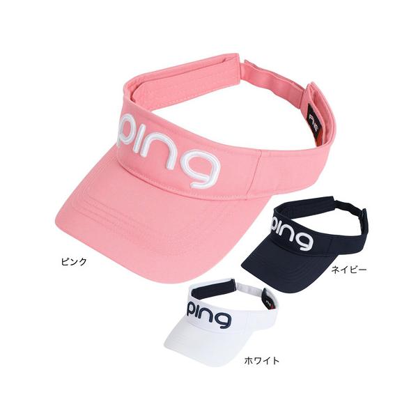 ピン PINGヴィクトリアゴルフ ビクトリアゴルフ Victoria Golf ゴルフ衣料小物 アクセサリー 帽子 Lady's Ladys レディース れでぃーす 女性 バイザー UV 紫外線 日焼け 抗ウイルス 清潔 快適 シンプル 紺...