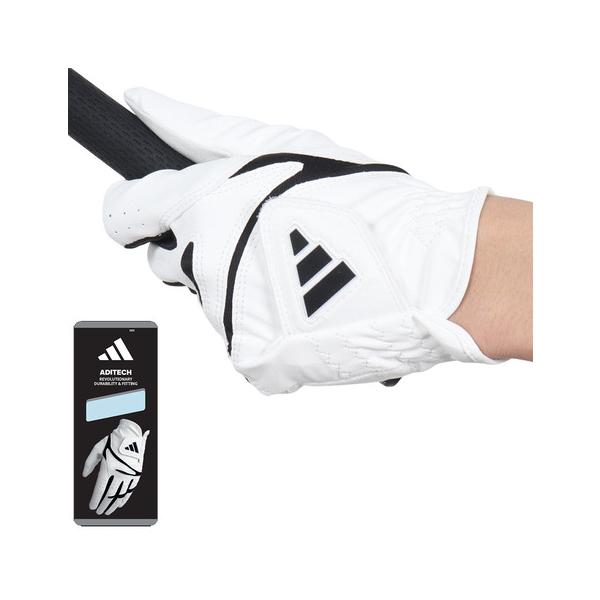 アディダス ADIDAS ヴィクトリアゴルフ ビクトリアゴルフ Victoria Golf ゴルフグローブ 左手用グローブ Men's Mens メンズ めんず 男性 合成皮革 白 ホワイト 帽子_グローブ_202405 父の日 手袋 ゴル...