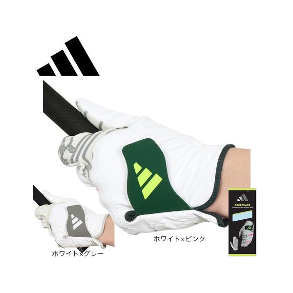 アディダス ADIDAS ヴィクトリアゴルフ ビクトリアゴルフ Victoria Golf ゴルフグローブ 左手用グローブ Men's Mens メンズ めんず 男性 合成皮革 10865049401 JTY37-IS6546 W/PNK ...