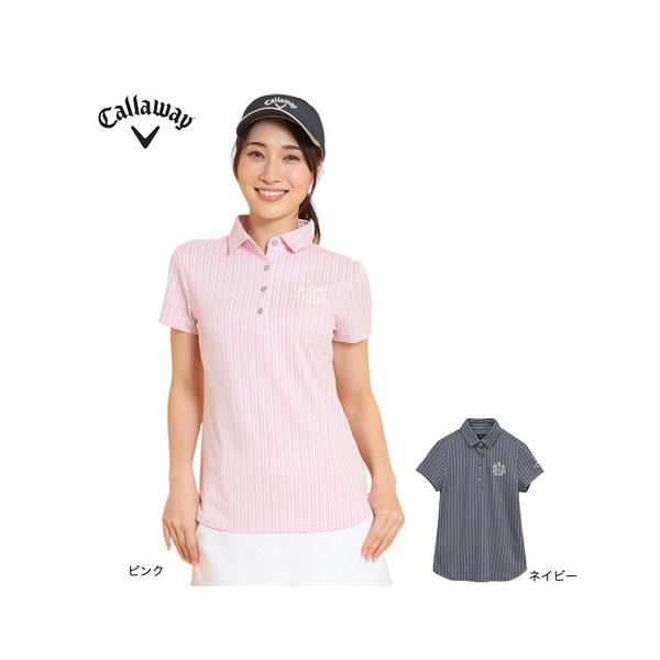 2025年春夏モデル 2025ssmodel キャロウェイ Callawayヴィクトリアゴルフ ビクトリアゴルフ Victoria Golf ゴルフニット ゴルフウェア トップス 半袖ポロシャツ Lady's Ladys レディース れでぃ...