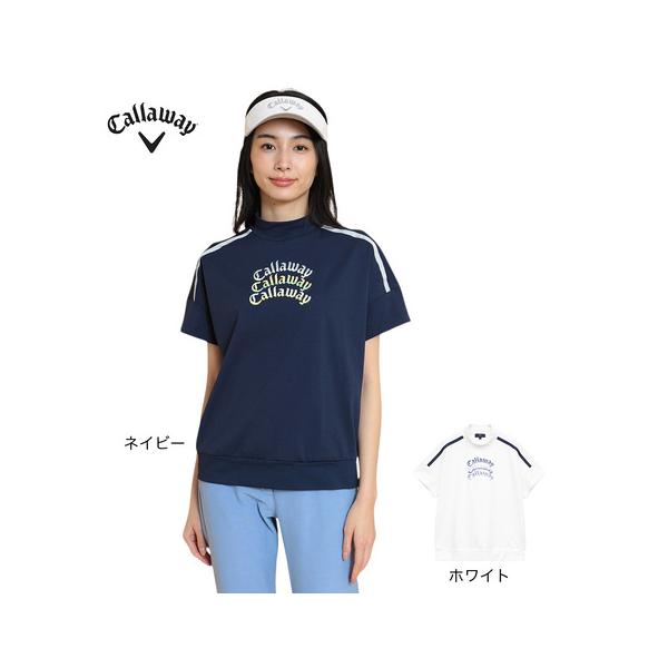 2025年春夏モデル 2025ssmodel キャロウェイ Callaway ヴィクトリアゴルフ ビクトリアゴルフ Victoria Golf ゴルフニット ゴルフウェア トップス 半袖ハイネック Lady's Ladys レディース れで...
