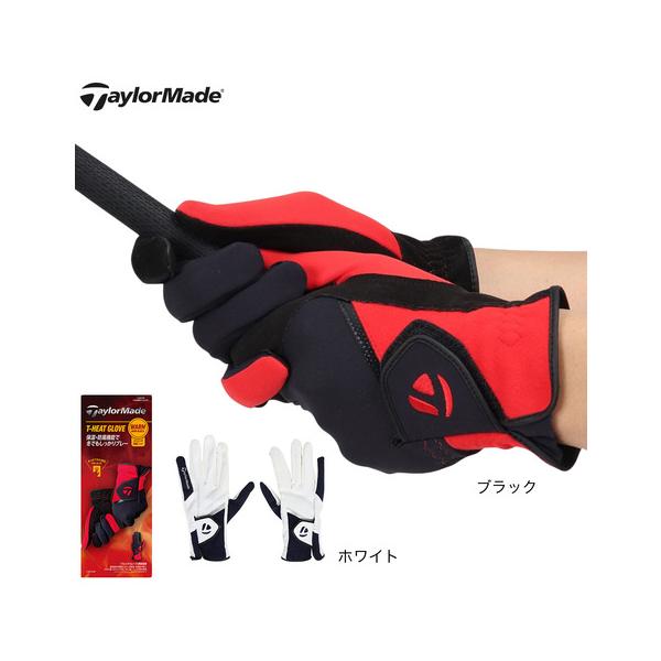 テーラーメイド TaylorMade TAYLOR MADE ヴィクトリアゴルフ ビクトリアゴルフ Victoria Golf ゴルフグローブ 左手用グローブ Men's Mens メンズ めんず 男性 合成皮革 黒 ブラック 108896...