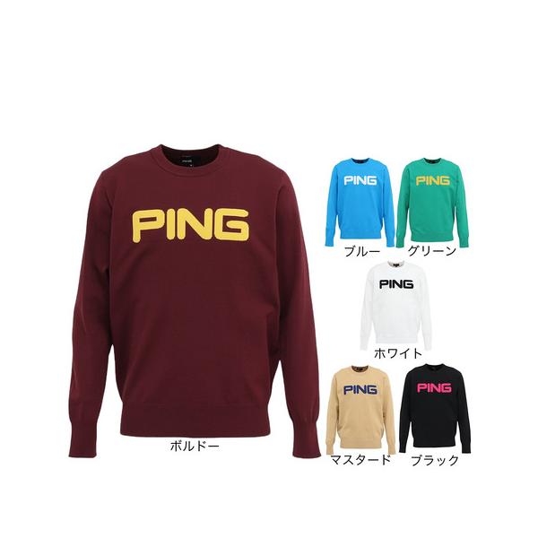 2025年秋冬モデル 2025fwmodel ピン PING ヴィクトリアゴルフ ビクトリアゴルフ Victoria Golf ゴルフニット ゴルフウェア トップス 長袖セーター Men's Mens メンズ めんず 男性 メンズウェア ゴ...