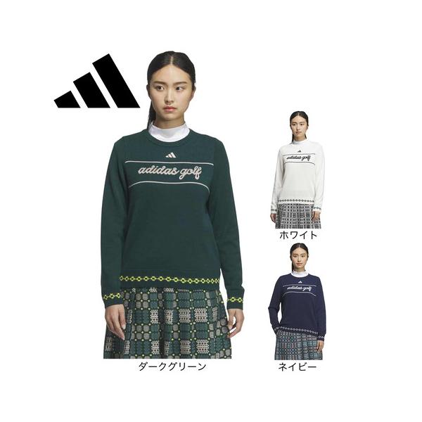 2025年秋冬モデル 2025fwmodel アディダス ADIDAS ヴィクトリアゴルフ ビクトリアゴルフ Victoria Golf ゴルフニット ゴルフウェア トップス 長袖セーター Lady's Ladys レディース れでぃーす ...