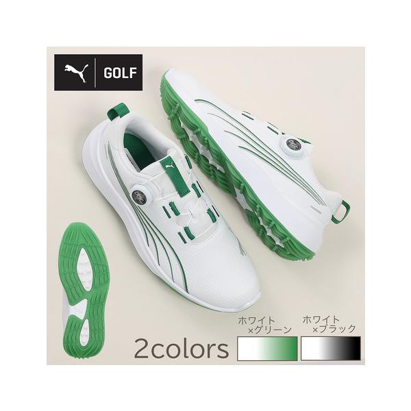 プーマ PUMA ヴィクトリアゴルフ ビクトリアゴルフ Victoria Golf ゴルフシューズ 靴 スパイクレス Men's Mens メンズ めんず 男性 10899190301 313219-01 ホワイト×グリーン 1089919...