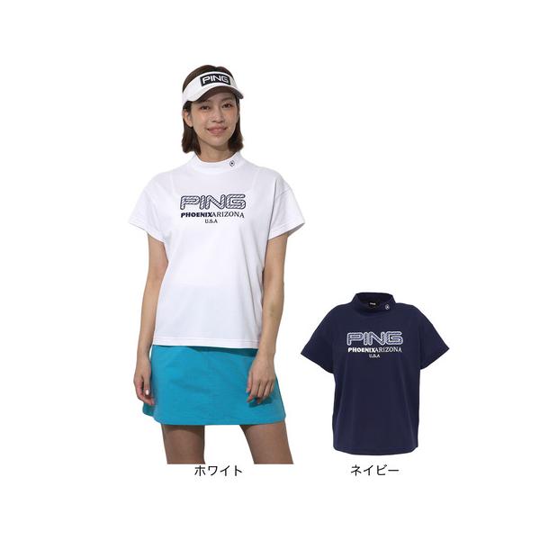 2026年春夏モデル 2026ssmodel ピン PING ヴィクトリアゴルフ ビクトリアゴルフ Victoria Golf ゴルフニット ゴルフウェア トップス 半袖ハイネック Lady's Ladys レディース れでぃーす 女性 モ...