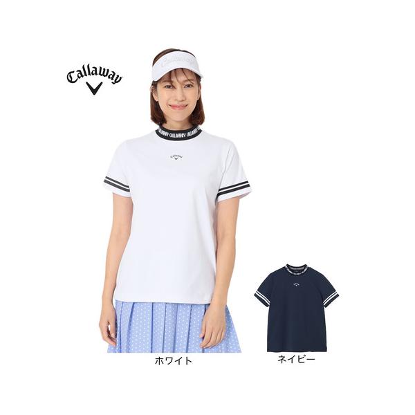 2026年春夏モデル 2026ssmodel キャロウェイ Callaway ヴィクトリアゴルフ ビクトリアゴルフ Victoria Golf ゴルフニット ゴルフウェア トップス 半袖ハイネック Lady's Ladys レディース れで...