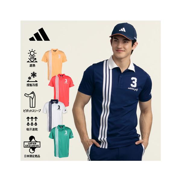2026年春夏モデル 2026ssmodel アディダス ADIDAS ヴィクトリアゴルフ ビクトリアゴルフ Victoria Golf ゴルフニット ゴルフウェア トップス 半袖ポロシャツ Men's Mens メンズ めんず 男性 メン...