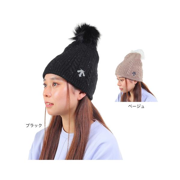 2023年秋冬モデル 2023fwmodel デサント DESCENTE ヴィクトリア ビクトリア サーフ&amp;スノー Victoria Surf&amp;Snow 衣料小物 アクセサリー 帽子 ビーニー ニットキャップ ポンポン ボン...