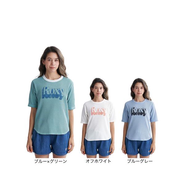 2024年春夏モデル 2024ssmodel ロキシー ROXY スーパースポーツゼビオ ゼビオ Super Sports XEBIO アクションウェア Tシャツ Lady's Ladys レディース れでぃーす 女性 半袖 トップス  通...