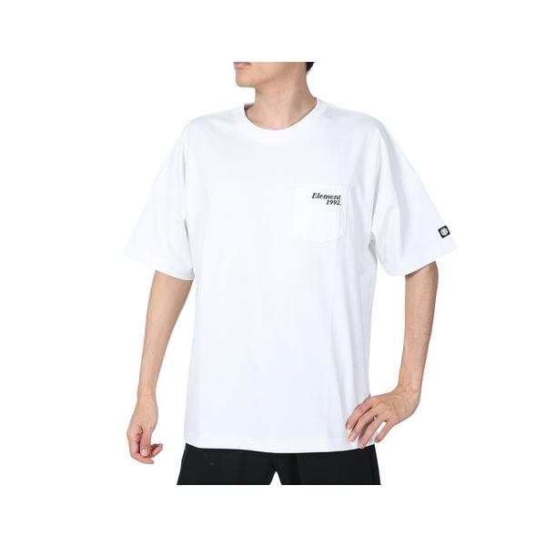 エレメント ELEMENT スーパースポーツゼビオ ゼビオ Super Sports XEBIO アクションウエア Tシャツ Men's Mens メンズ めんず 男性 半袖 トップス 白 ホワイト 通勤 通学 普段着 部屋着 ルームウェア...