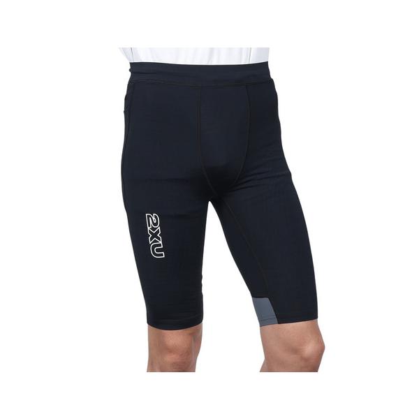 ツー・タイムズ・ユー ツータイムズユー 2XU スーパースポーツゼビオ ゼビオ Super Sports XEBIO マルチウエア 5分丈ボトム 5分丈パンツ Men's Mens メンズ めんず 男性 黒 ブラック トレーニング ジム 部...