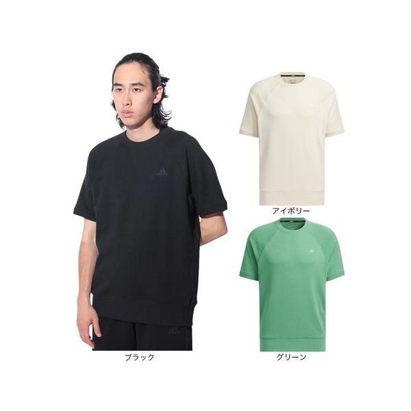 アディダス ADIDAS スーパースポーツゼビオ ゼビオ Super Sports XEBIO スポーツカットソー 半袖Tシャツ Men's Mens メンズ めんず 男性 スポーツアパレル スポーツウェア トップス apln0407 黒 ...