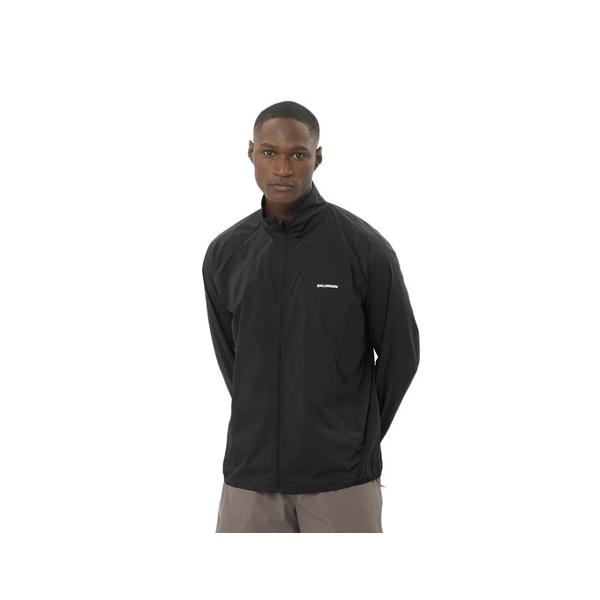 2025年春夏モデル 2025ssmodel サロモン SALOMON スーパースポーツゼビオ ゼビオ Super Sports XEBIO ランニング トレーニングジャケット Men's Mens メンズ めんず 男性 黒 ブラック ap...