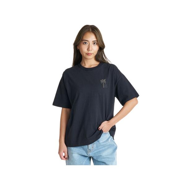 ロキシー ROXY スーパースポーツゼビオ ゼビオ Super Sports XEBIO アクションウェア Ｔシャツ Lady's Ladys レディース れでぃーす 女性 半袖 トップス 黒 ブラック  部活 クラブ 普段着 トレーニング...