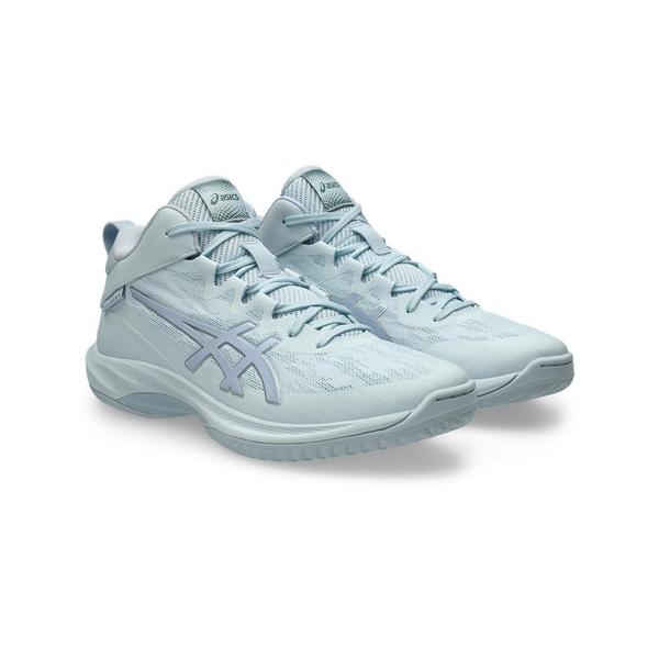 アシックス ASICS スーパースポーツゼビオ ゼビオ Super Sports XEBIO バスケットシューズ バスケットボールシューズ 靴 GELHOOP ミッドカット 屋内 屋内コート 大会 練習 体育館 モデル 軽量 ライトブルー ...