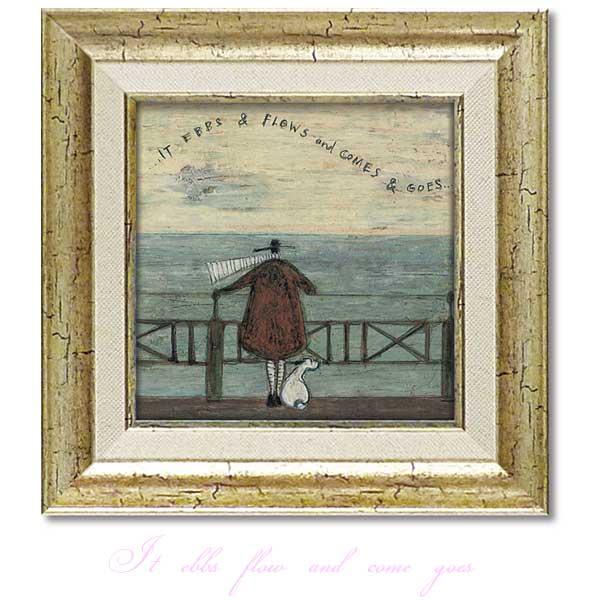 イギリスの作家サムトフトのアートフレーム【波のまにまに】です。サムトフトの不思議な世界は優しい雰囲気で癒されます。絵の表面に透明のゲルを使って凹凸加工を施し、油絵のような質感を出しています。ガラスを使用していない額縁なので割れる心配がなく安...