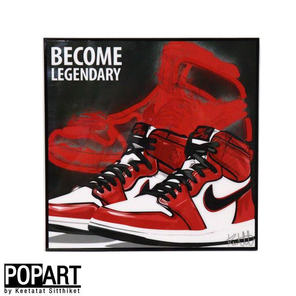 -AIR JORDAN-お部屋をお洒落な空間へと演出してくれるアートフレーム。木製のパネルに表面がアクリルカバーの処理がされており、光沢の有る美しい質感のパネルです。パネル側面はシックなマットブラックで壁面とのメリハリを強調してくれます。裏...