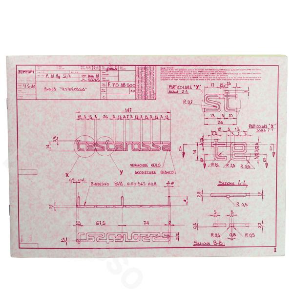 〜 フェラーリ オフィシャル ドキュメント  〜フェラーリの歴代のマシンでも人気の高いテスタロッサ、報道向けパンフレット■商品スペックサイズ：22.5×31cm写真：19×24cm頁数：20ページ表記：イタリア語600部（イタリア製）201...