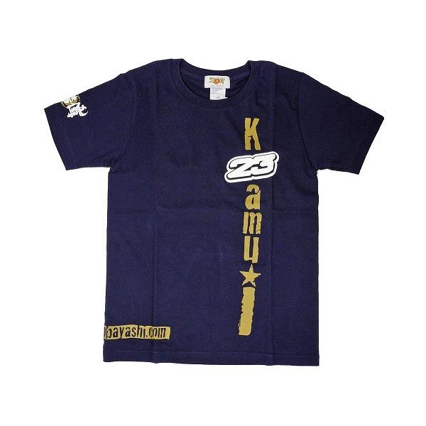 小林可夢偉 オフィシャルグッズ小林可夢偉 ツアー Tシャツサイズ（cm）XS：着丈57 身幅41 肩幅35 袖丈19カラー：ネイビー素　材：コットン100％中国製品　番：KK-1013ネイビーカラーのTシャツで、小林可夢偉のロゴがプリントさ...