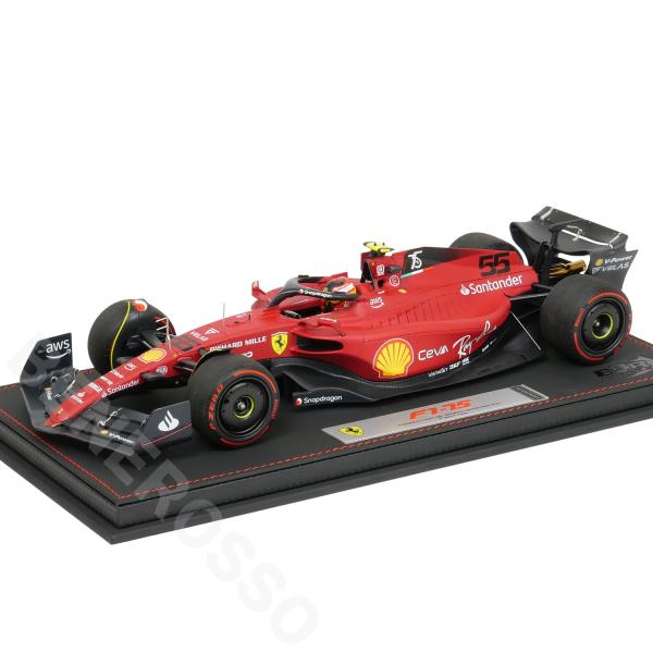 BBRシリーズ。ダイキャスト製モデルカー。・グランプリ：2022年　バーレーンGP ・マシン名　：Ferrari F1-75・ドライバー：カルロス・サインツ・タイヤ　　：ソフト■スペック対象年齢：18歳以上メーカー：BBR MODELS（ダ...